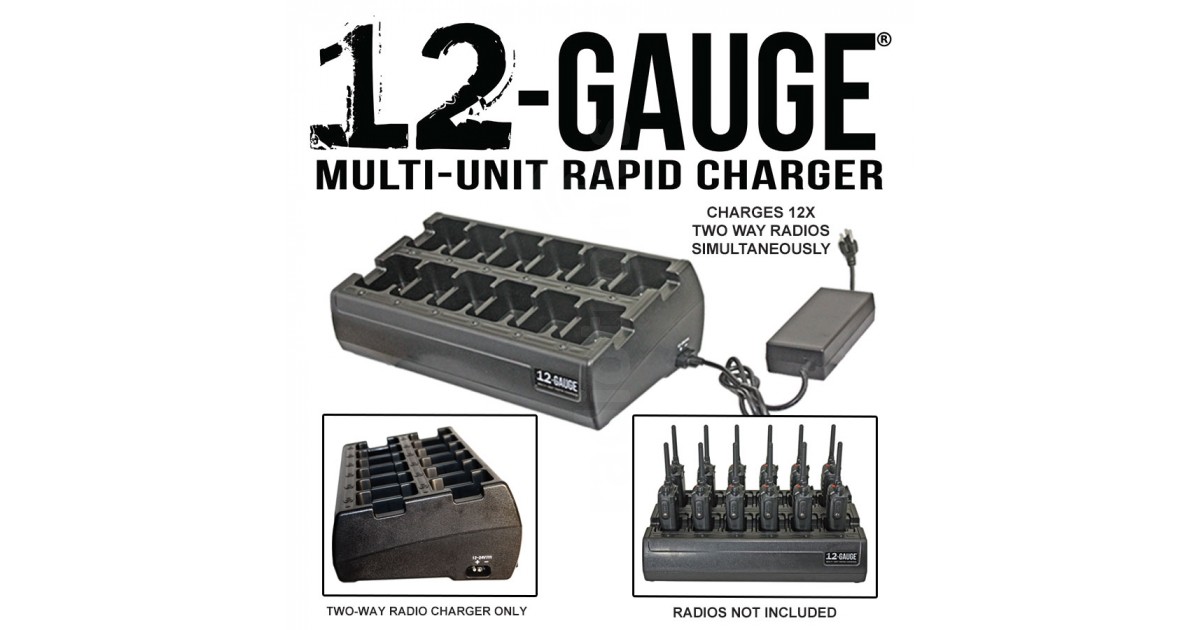 Radiotronics 12-Gauge-APX 12-Way Charger For Motorola APX6000 APX7000 ...