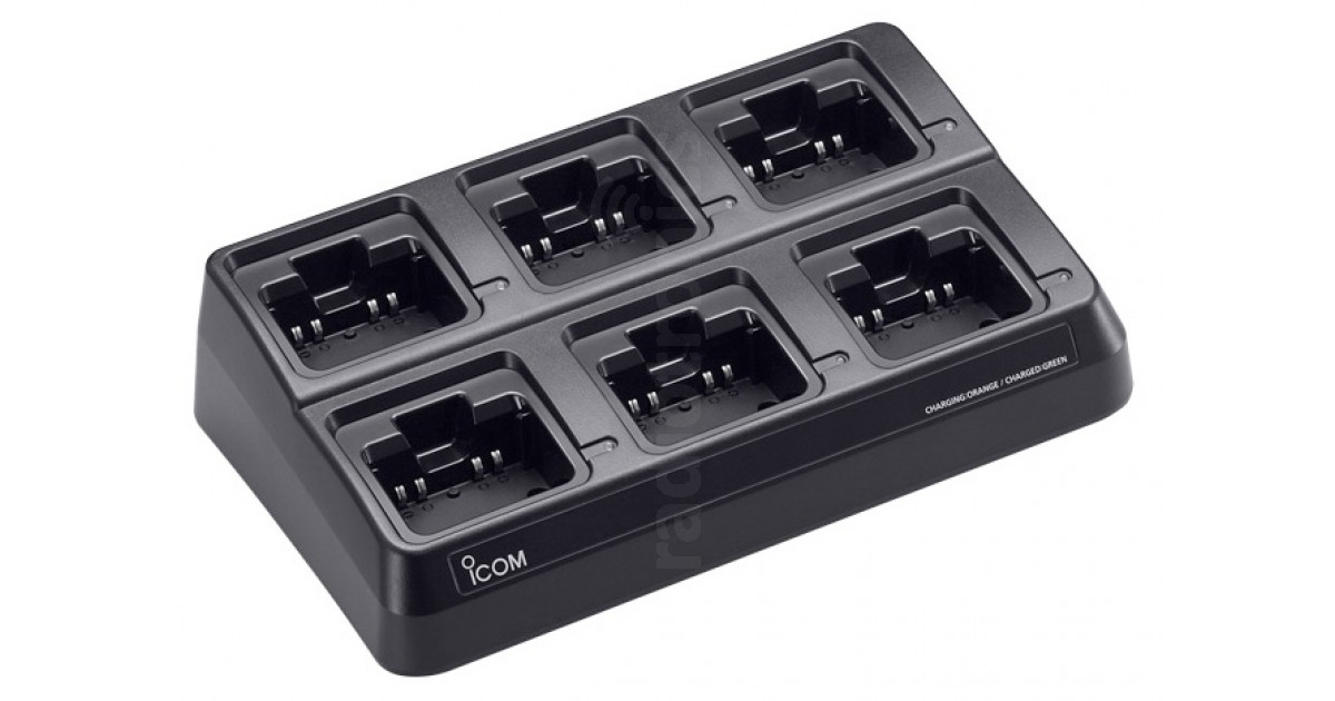 Icom BC-214 6-Way Charger For IC-F1000, IC-F1100D, IC-F2000, IC-F2100D ...