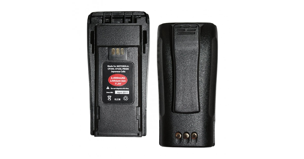 Motorola CP200 & CP200d 2000mah Lithium Battery - Radiotronics Canada