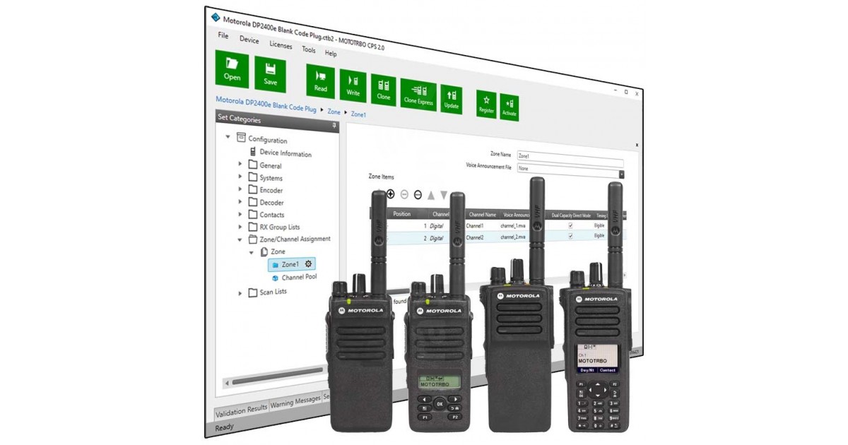 Motorola MOTOTRBO CPS2.0 Programming Software - Radiotronics Canada
