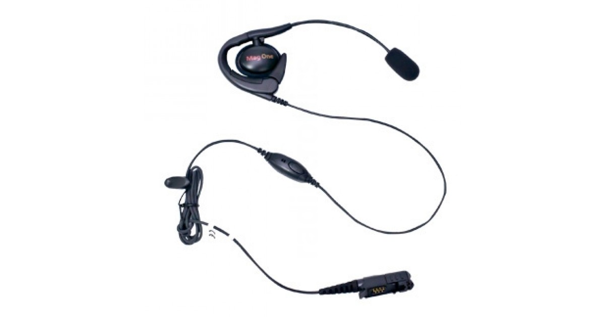 Genuine Motorola PMLN5732A Earset w/ In-Line PTT & Boom Mic ...
