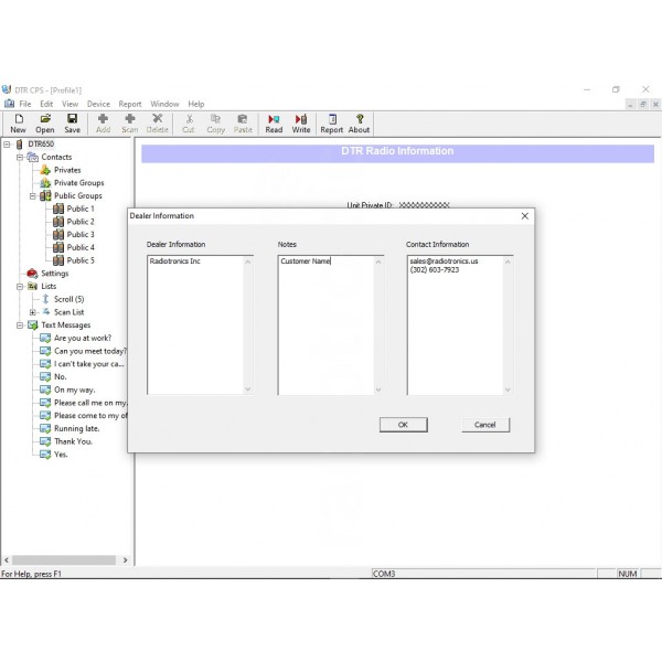Motorola DTR-CPS DTR410 DTR550 DTR650 Programming Software ...